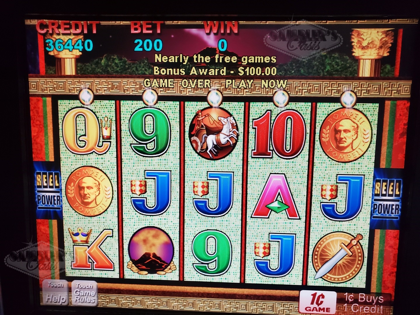 ARISTOCRAT POMPEII VIDEO SLOT MACHINE For Sale • Gambler's Oasis USA