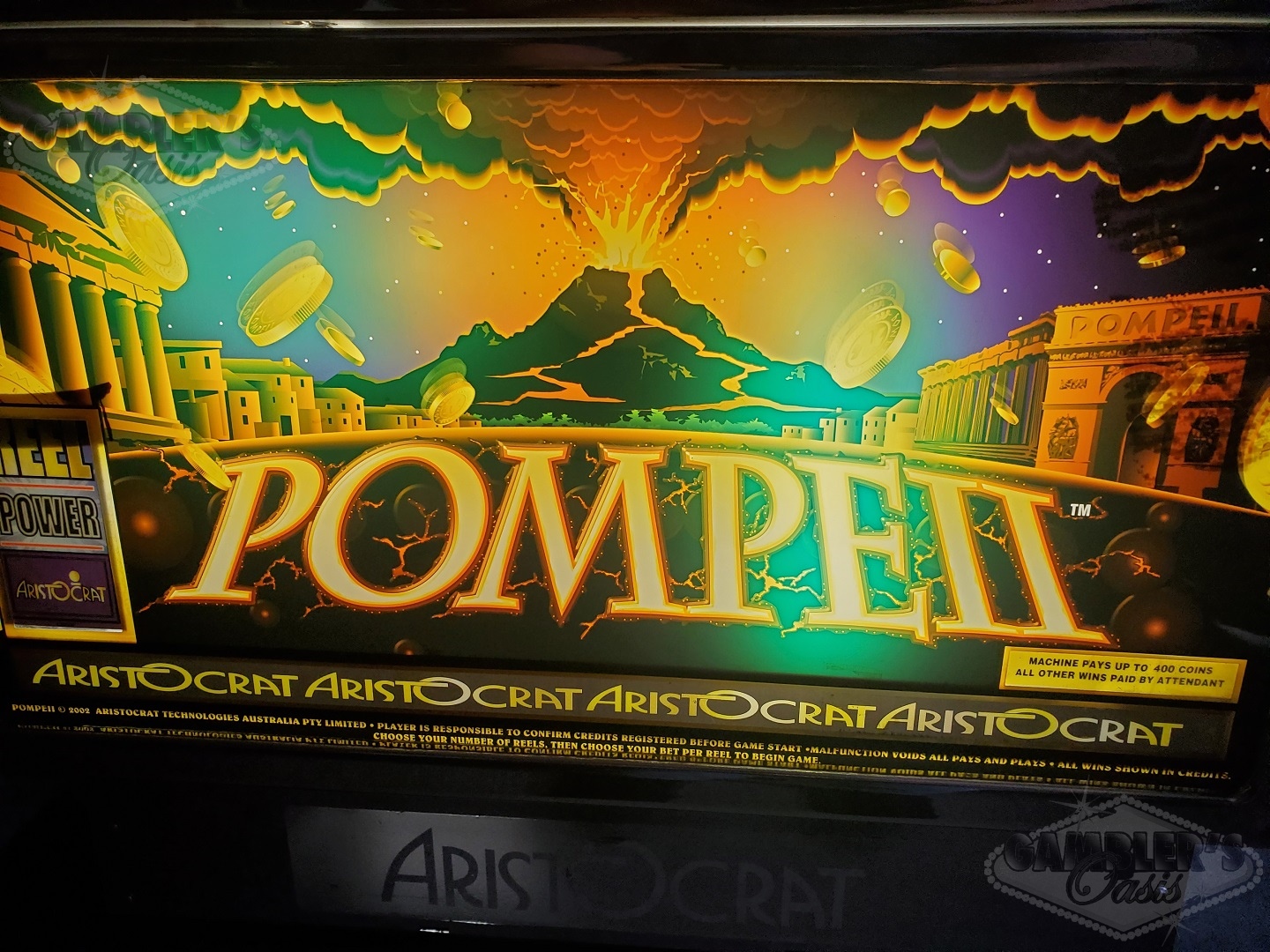 ARISTOCRAT POMPEII VIDEO SLOT MACHINE For Sale • Gambler's Oasis USA