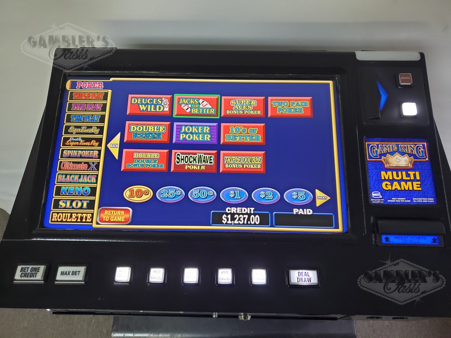 IGT BARTOP G20 GAME KING MULTI GAME WIDESCREEN VIDEO For Sale • Gambler ...