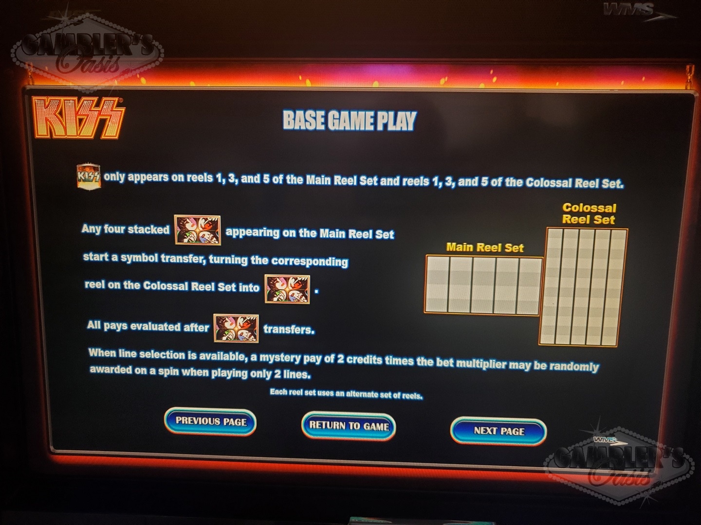 WMS KISS BB2 VIDEO SLOT MACHINE For Sale • Gambler's Oasis USA